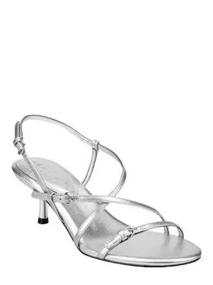 Marc Fisher Nylah Slingback Sandal - Metallic Silver