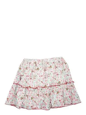 CUCLIE Floral Ruffle Skort Set
