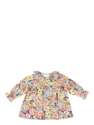 CUCLIE Floral Blouse - Teal Multi