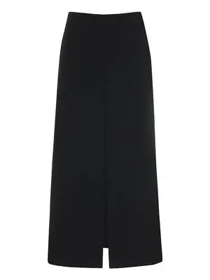 GIZIA Midi Skirt With Slits - Black