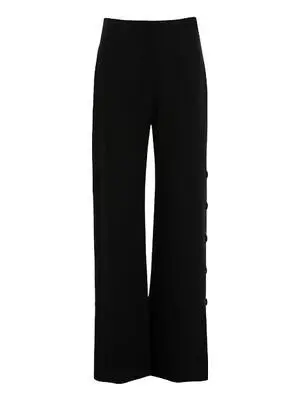 GIZIA Pleated Palazzo Pants - Black