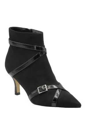 Charles By Charles David Annie Buckle Strap Bootie - Black