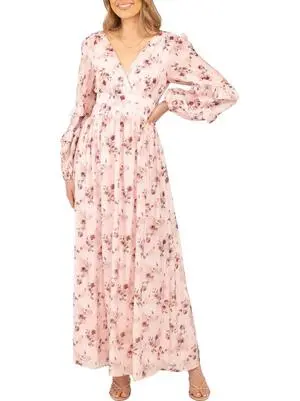 PETAL & PUP Floral Print Maxi Dress - Pink Rose