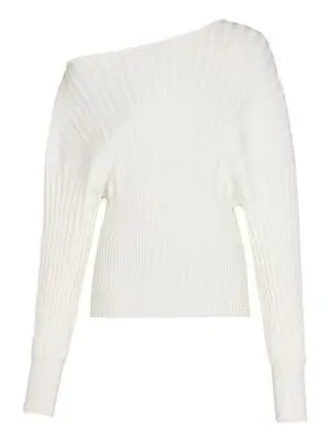 Balmain Tube-knit Jumper - White