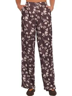 PETAL & PUP Printed Wide-Leg Pants