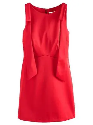 NEXT Satin Tie Detail Mini Dress - Red