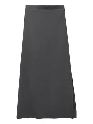Mango Knit Maxi Skirt - Charcoal