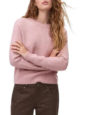 Mango Grommet Knit Sweater - Pastel Pink