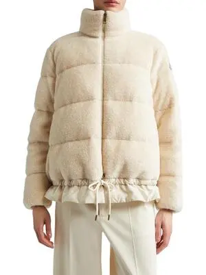 Moncler Cedre Teddy Down Jacket - Beige