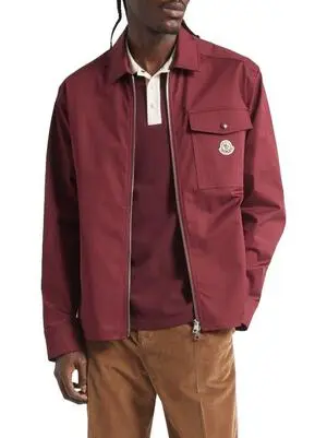Moncler Stretch Cotton Zip Shirt - Port Royale
