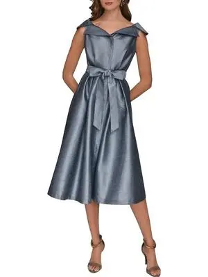 Donna Karan New York Fit & Flare Midi Dress - Tempest