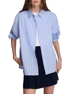 KENNETH COLE Striped Button-Up Shirt