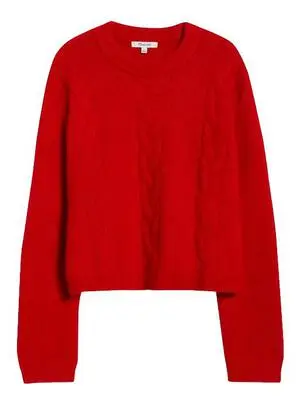 Madewell Cloudsoft Drop Shoulder Sweater - Crimson