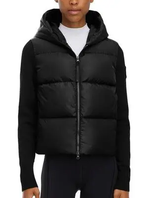 Canada Goose Hybridge Mixed Media 750 Fill Power Down Puffer Jacket - Black