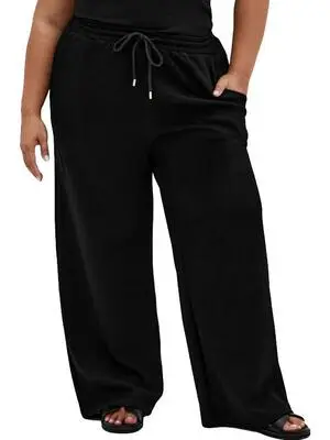 CITY CHIC Tie Waist Wide Leg Pants