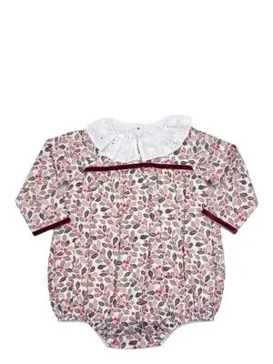 CUCLIE Fall Acorns Bubble Romper - Red Multi
