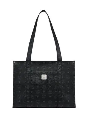 Mcm Small Aren School Bag Tote - Black