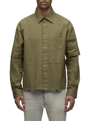 Hudson Jeans Rex Layered Look Button-up Shirt - Martini