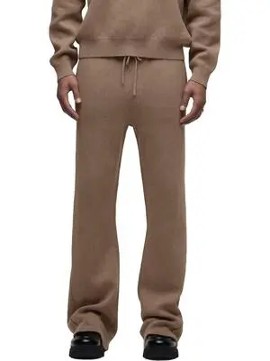 Hudson Jeans Cotton & Cashmere Double Knit Kick Flare Pants - Taupe