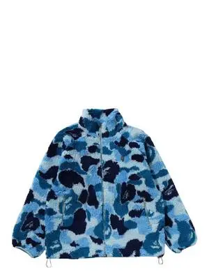 A BATHING APE Camo Boa Jacket - Blue