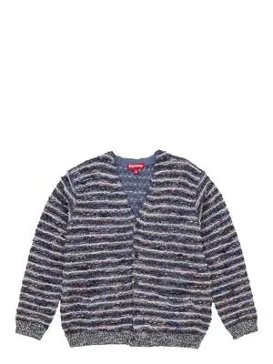 Supreme Textured Cardigan - Navy Blue