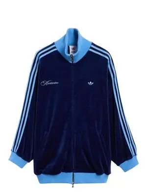 Adidas X Avavav Velvet Zip Up Track Jacket - Blue