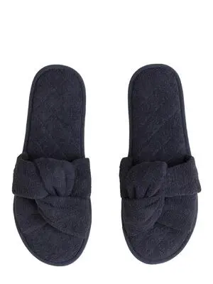 Barefoot Dreams Cozy Terry Slipper Indigo