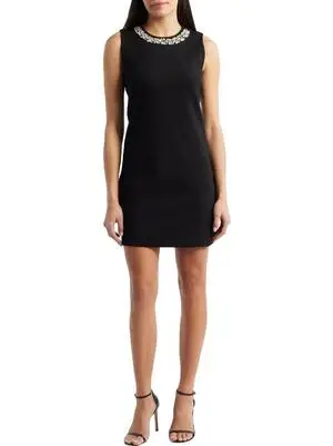 Lilly Pulitzer® Geller Crystal Detail Shift Dress - Noir