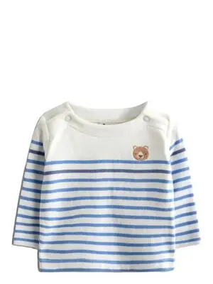 JOJO MAMAN BEBE Striped Top And Leggings Set - Cream