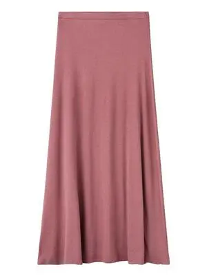 Mango Flared Maxi Skirt - Pink