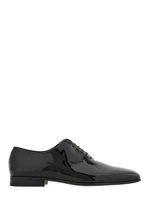 FERRAGAMO Astro Patent Leather Oxfords - Nero