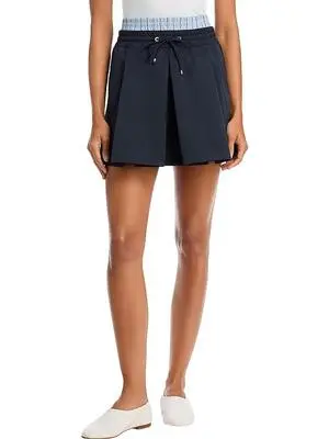 3.1 Phillip Lim Ripstop Double Waist Mini Skirt - Midnight