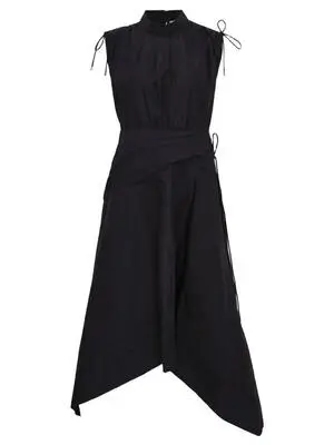 3.1 Phillip Lim Ruched Handkerchief Hem Dress - Midnight