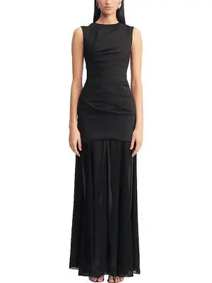 Shona Joy Blainey Open Back Dress - Black