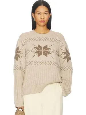 Tularosa Sammara Fair Isle Sweater - Tan Multi
