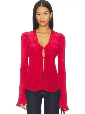 Free People Bali Ariel Top - Salsa