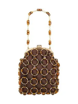 Cult Gaia Cult Gaia Brielle Wristlet Caramel Tortoise