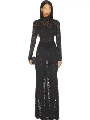 Katie May Tabby Gown - Black