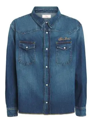 CHERRY LOS ANGELES Western Denim Shirt - Navy