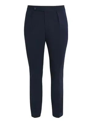 Polo Ralph Lauren Tech Knit Pleated Trousers - Navy