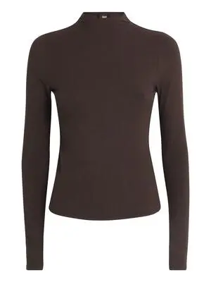 Paige Henrietta High-neck Top - Brown