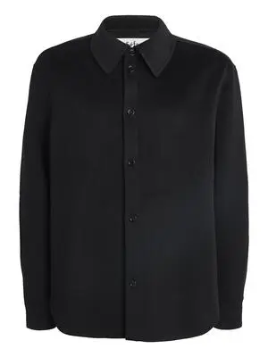 Séfr Wool-cashmere Overshirt - Black