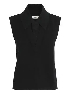 Sandro Wool-cashmere Knitted Top - Black