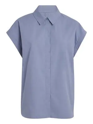 Matteau Cotton Poplin Relaxed Shirt - Blue