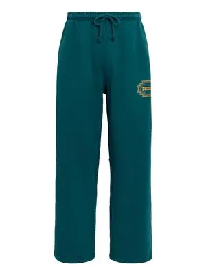 CHERRY LOS ANGELES Cotton Navajo Embroidery Parachute Sweatpants - Green