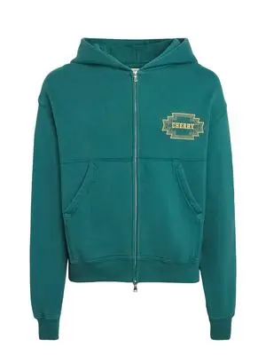 CHERRY LOS ANGELES Cotton Navajo Logo Zip-up Hoodie - Green