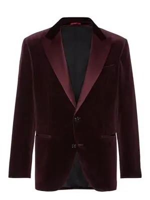 Brunello Cucinelli Velvet Single-breasted Blazer - Purple