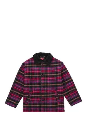 Supreme Plaid Car Coat - Pink