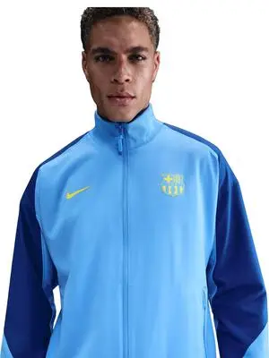 Nike Fc Barcelona Strike Fourth Dri-fit Soccer Anthem Jacket - Blue