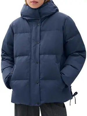 Rag & Bone Leonard Puffer Coat Navy
